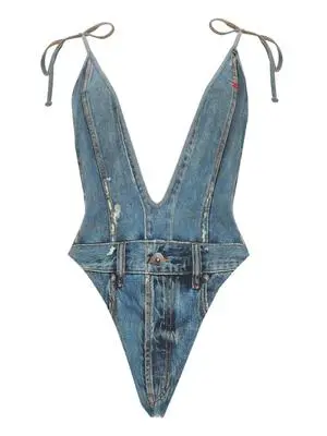 DIESEL® Costume Intero Effetto Denim - Blue