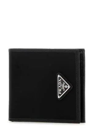 Prada Fabric And Leather Wallet