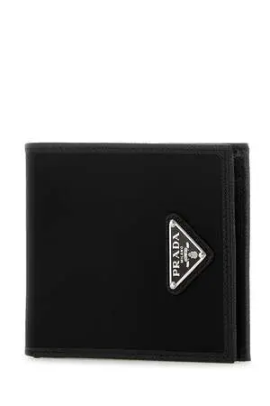 Prada Fabric And Leather Wallet