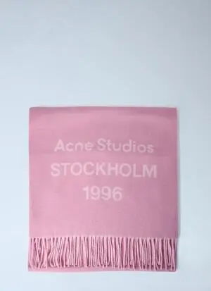 Acne Studios Wool Fringe Scarf - Pink