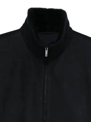 Giorgio Armani High-neck Bluson Jacket With Shearling Details
