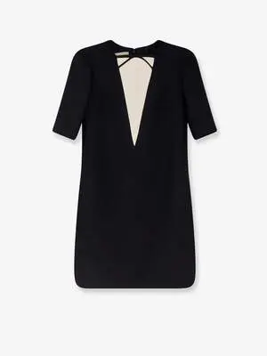 Valentino Garavani Virgin Wool And Silk Mini Dress - Multicolor