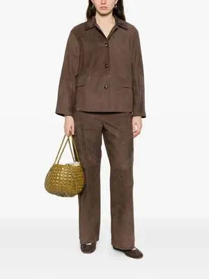 Max Mara S` Leather Pants