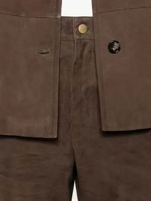 Max Mara S` Leather Pants