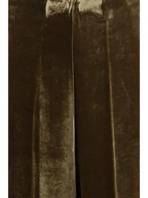P.a.r.o.s.h Velvet Palazzo Pants - Brown