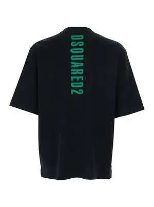 Dsquared2 T-shirt With Logo Lettering On The Back In Cotton For
