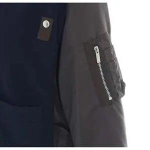 Sacai Nylon Twill X Cotton Knit Cardigan
