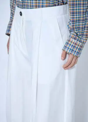TOTEME Single Pleat Cotton Trousers
