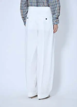TOTEME Cotton Trousers - White