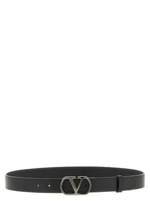 Valentino Garavani Vlogo Signature Belt - Black