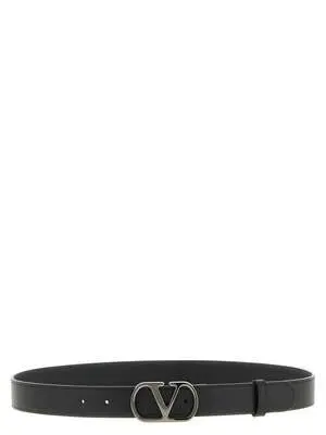 Valentino Garavani Vlogo Signature Belt - Black