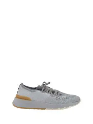 Brunello Cucinelli Cotton Sneakers - Gray