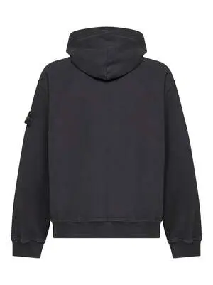 Stone Island Black Organic Cotton Hoodie