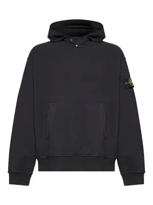 Stone Island Black Organic Cotton Hoodie - Multicolor