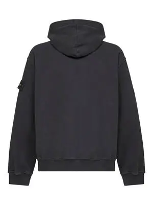 Stone Island Black Organic Cotton Hoodie - Multicolor