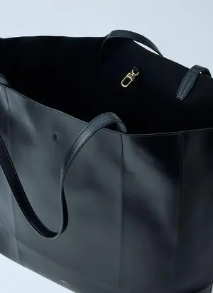 TOTEME Roam Leather Tote Bag - Black