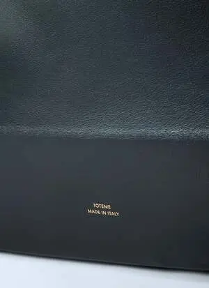 TOTEME Leather Tote Bag - Black