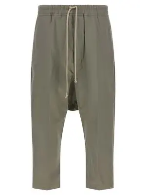 Rick Owens Drawstring Cropped' Pants - Gray