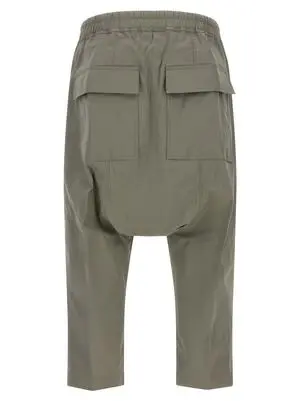 Rick Owens Drawstring Cropped' Pants - Gray