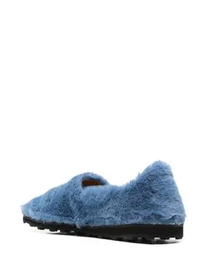 Marni Faux Fur Slip-on Loafers - Multicolor