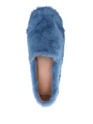 Marni Faux Fur Slip-on Loafers - Multicolor
