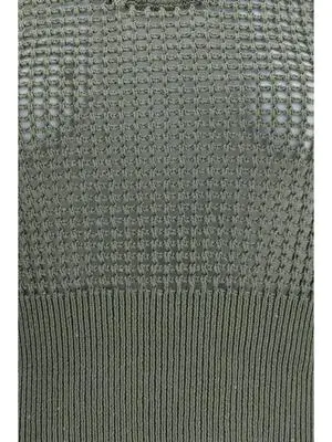 Brunello Cucinelli Perforated Sequin Tank Top - Green