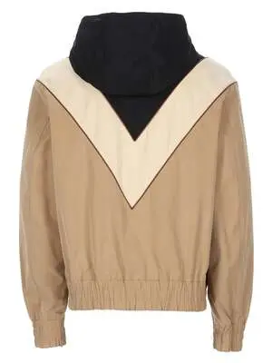 Valentino Garavani Vlogo Signature Hooded Jacket - Cream