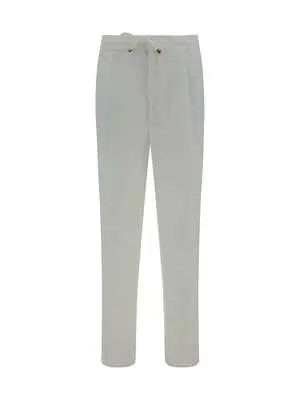 Brunello Cucinelli Linen Pants - White