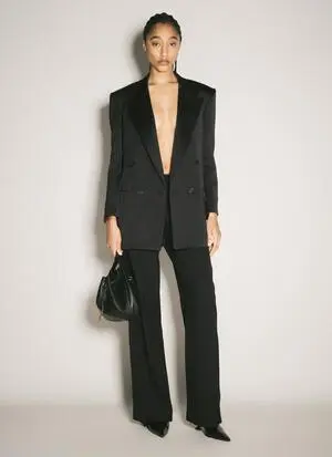 Saint Laurent Silk Tuxedo Blazer