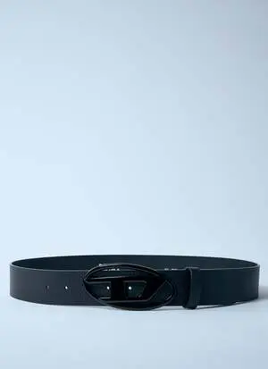 DIESEL® B-1dr Leather Belt - Black