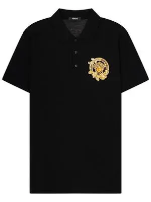 Versace Polo Con Logo - Black