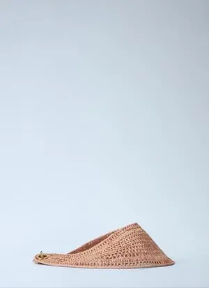 Chloé Raffia Visor Hat - Multicolor