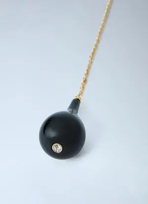 TOTEME Medium Onyx Drop Necklace