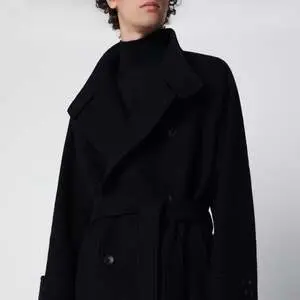 Tagliatore Double-breasted Wool-blend Coat With Belt