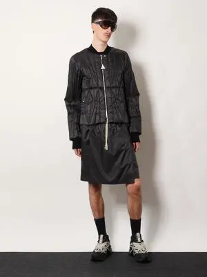 Moncler Rick Owens Geocamo Flight Down Jacket - Black