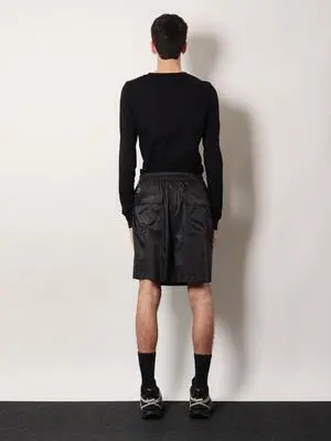 Moncler Kilt Shorts With Drawstring - Black