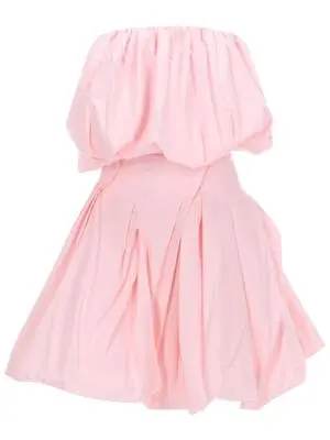 Magda Butrym Abito In Popeline Di Cotone - Pink