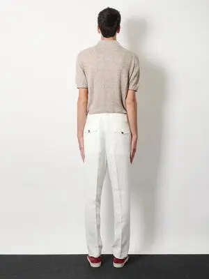 Brunello Cucinelli Linen And Cotton Trousers
