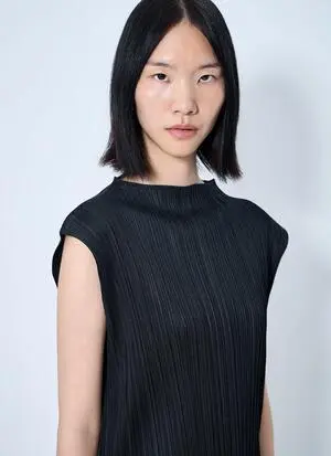 Issey Miyake Swing Solid Tunic Dress