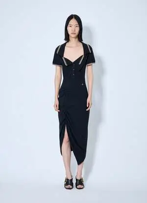 VIVIENNE WESTWOOD Long Monday Pulling Midi Dress - Black