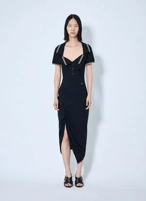 VIVIENNE WESTWOOD Long Monday Pulling Midi Dress - Black