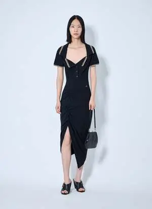 VIVIENNE WESTWOOD Long Monday Pulling Midi Dress - Black