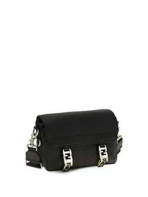 Fendi Flow Romano Leather Crossbody Bag