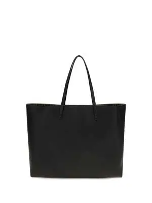Fendi Medium Roll Roman Leather Shopping Bag - Black