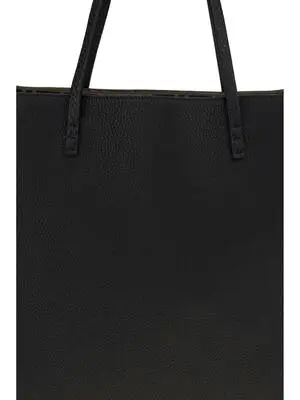 Fendi Roman Leather Shopping Bag - Black