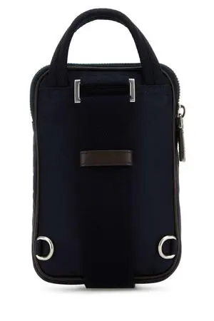 Prada Two-tone Nylon And Suede Phone Case