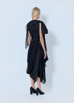 Yohji Yamamoto Asymmetric Layered Dress
