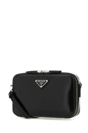 Prada Leather Brique Crossbody Bag