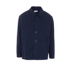 Saint Laurent Cassandre Overshirt Jacket - Blue
