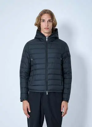 Moncler Galion Hooded Short Down Jacket - Black